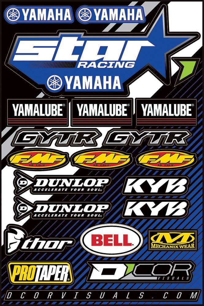 D'COR Visuals Yamaha Star Decal Sheet – Royal Distributing